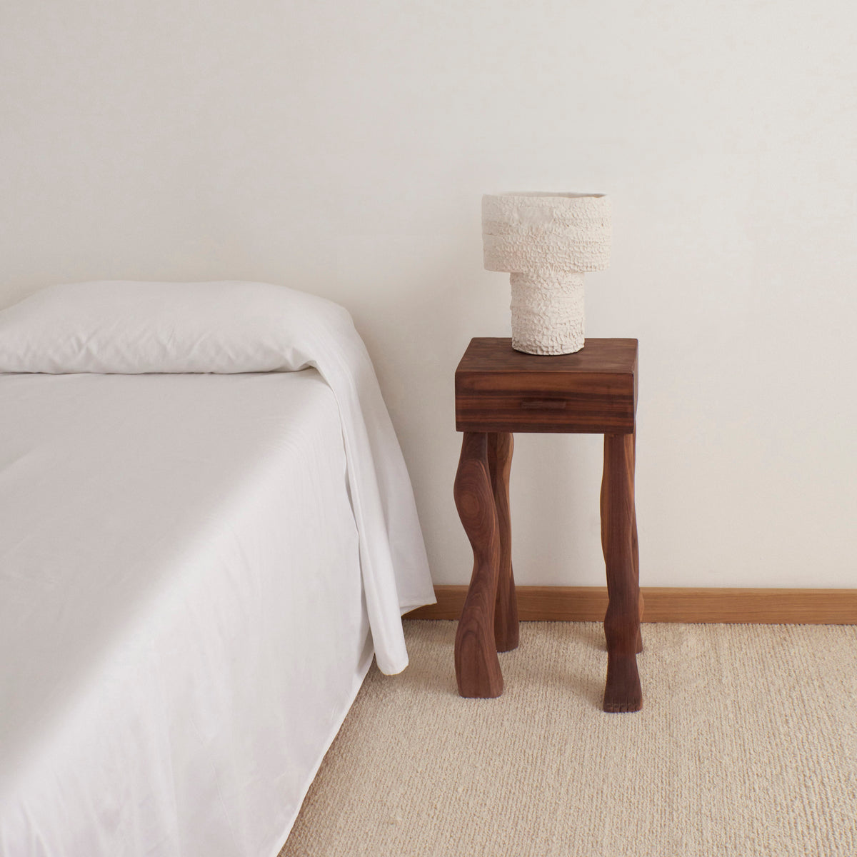 Foot Side Table With Drawer (Pair) – Project 213A